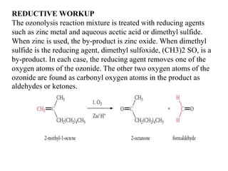Ozonolysis of alkenes | PPTX
