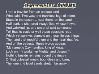 Ozymandias | PPT
