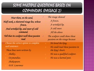 Ozymandias by M@yank gupta | PPT