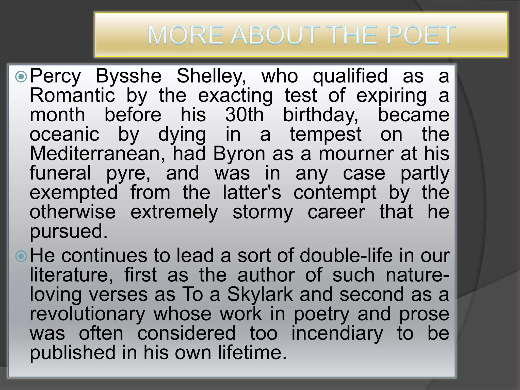 Ozymandias ppt of english | PPTX