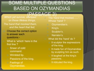 Ozymandias ppt of english | PPTX