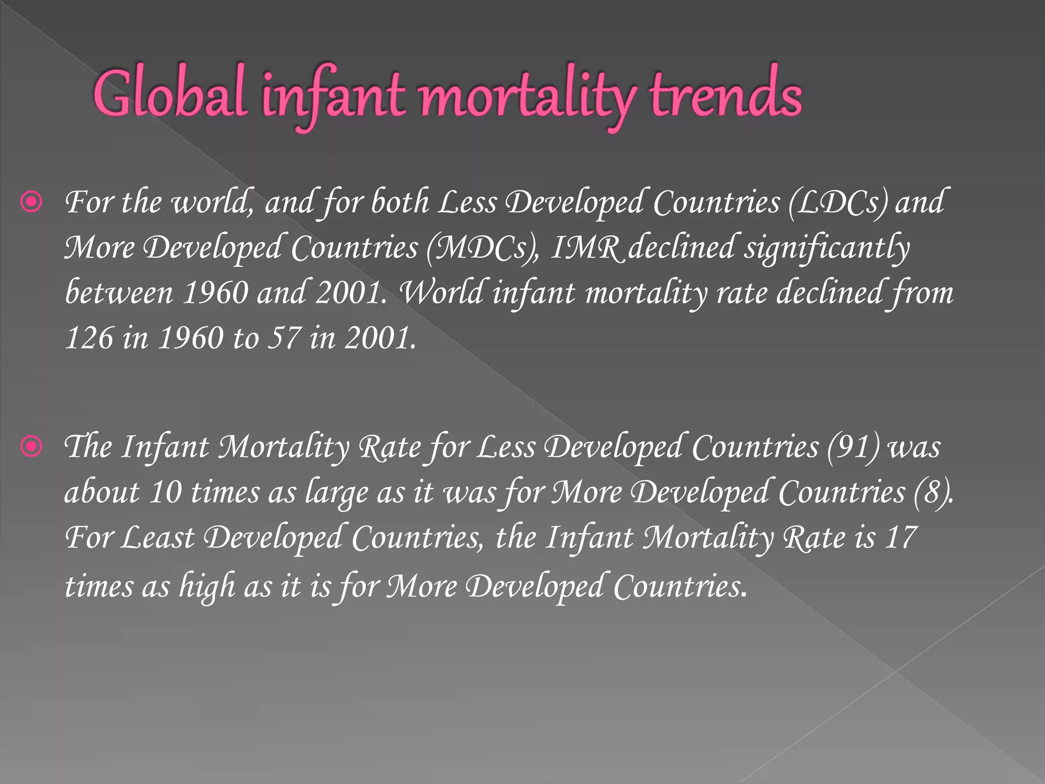 Ozz(infant mortality rate ) | PPT