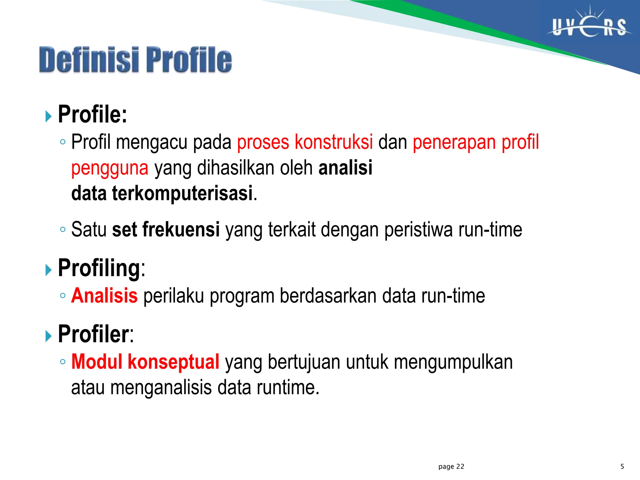 Pengantar Software Profiling................... | PPTX