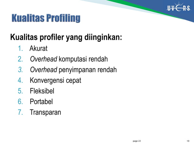 Pengantar Software Profiling................... | PPT
