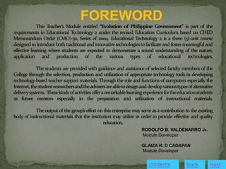 Evolution of Philippine Government | PPT