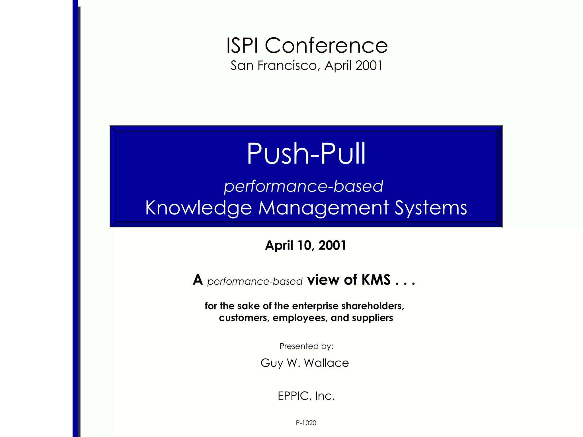 Push Pull KMS - Knowledge Management Systems | PPT
