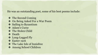 'The Voice W.B. Yeats's Poems' P-106 The Twentieth Century Lit._ 1900 ...