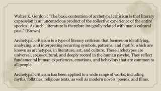 The Archetypal Criticism'. P-109_ Literary Theory & Criticism and ...