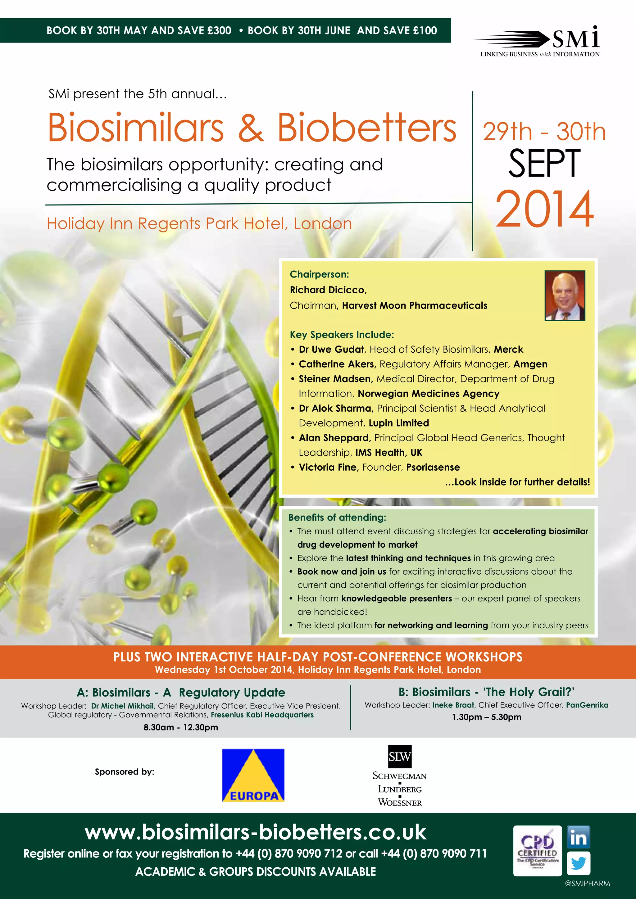 SMi Group's Biosimilars & Biobetters conference | PDF