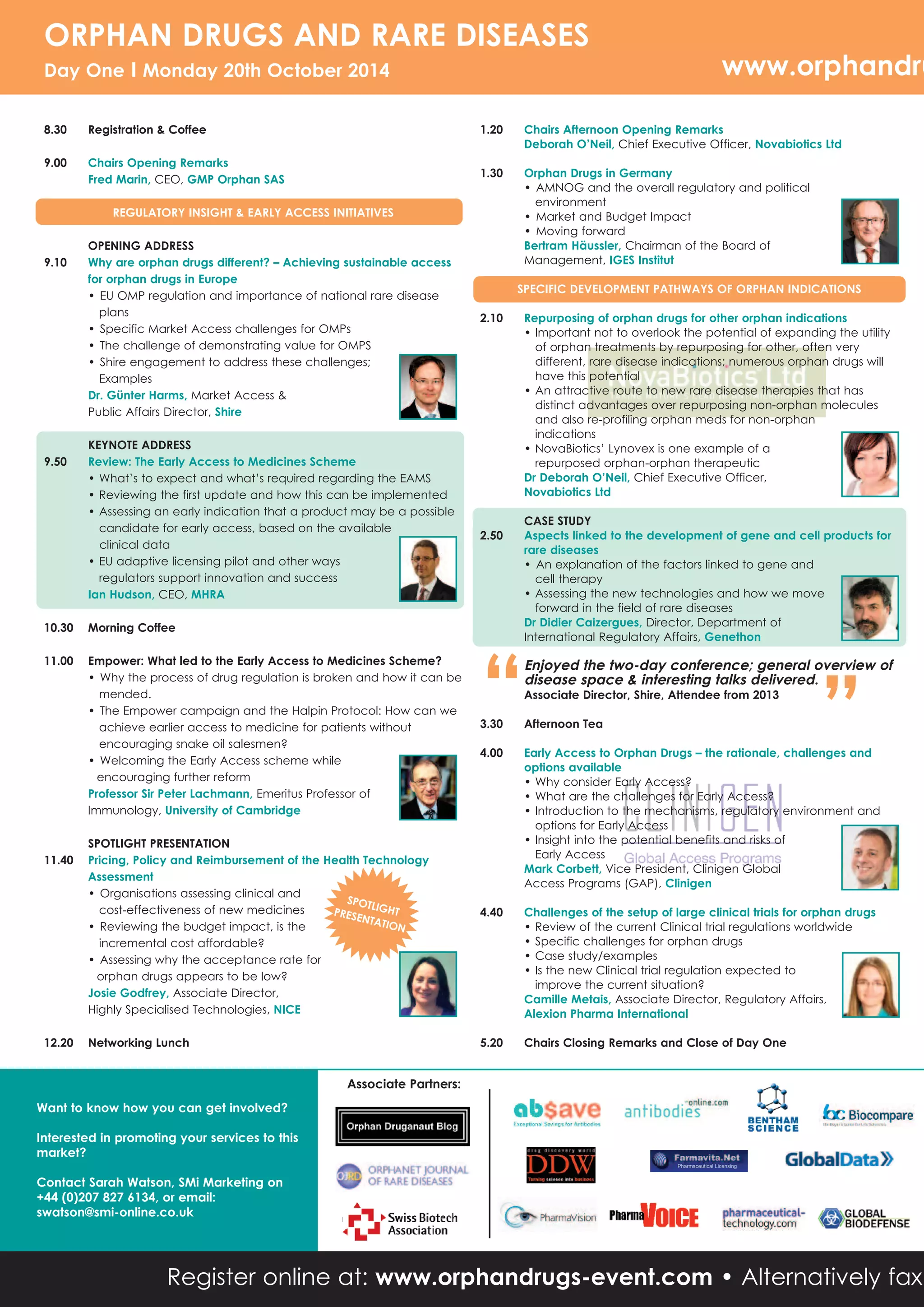 SMi Group's Orphan Drugs conference | PDF