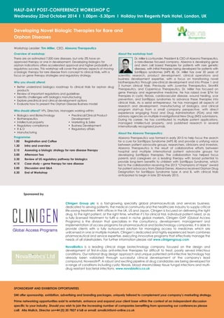 SMi Group's Orphan Drugs conference | PDF | Cancer | Diseases and ...