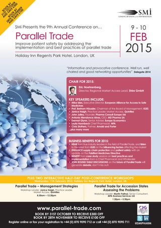 SMi Group's Parallel Trade conference | PDF
