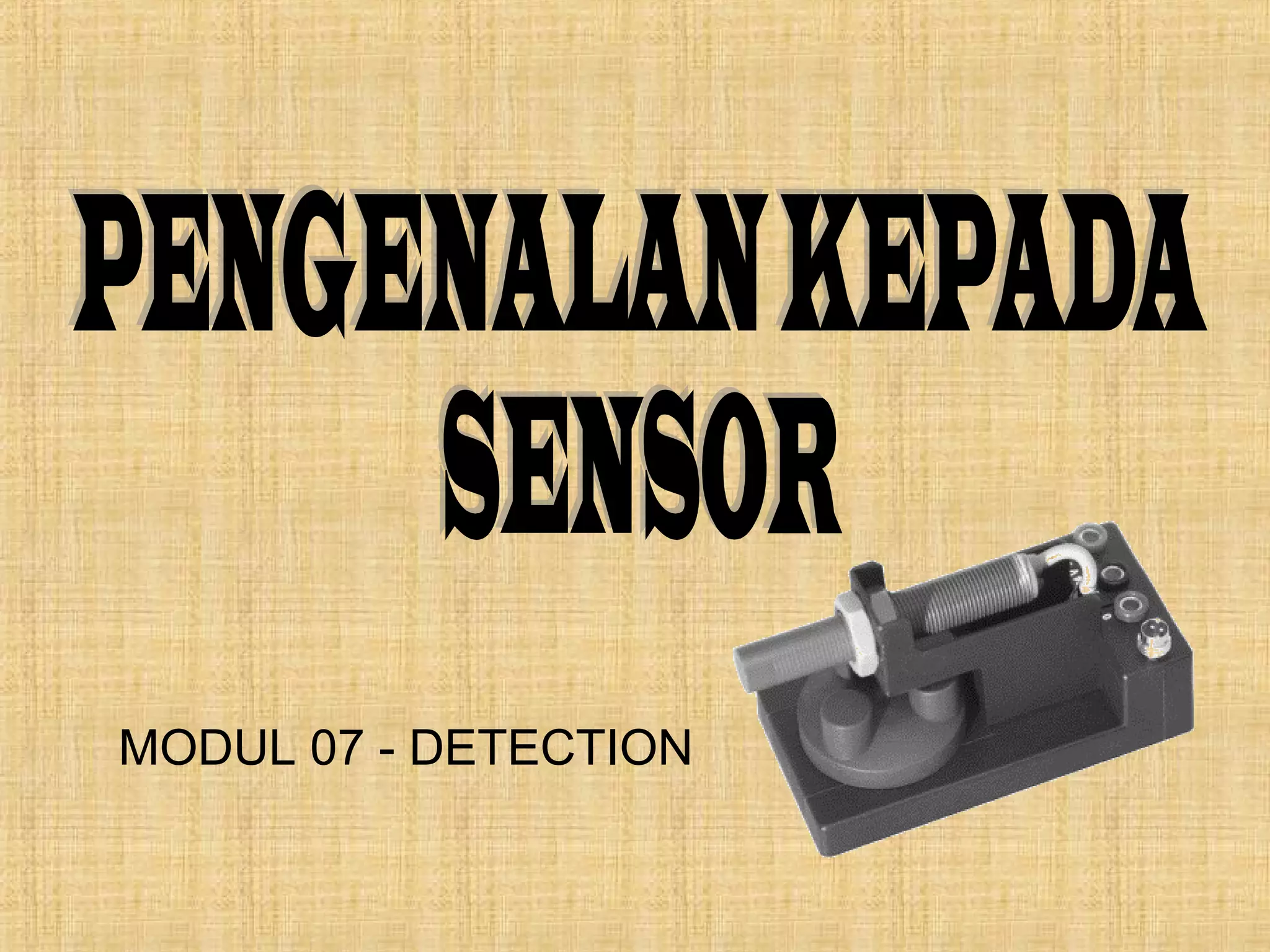pengenalan sensor | PPT