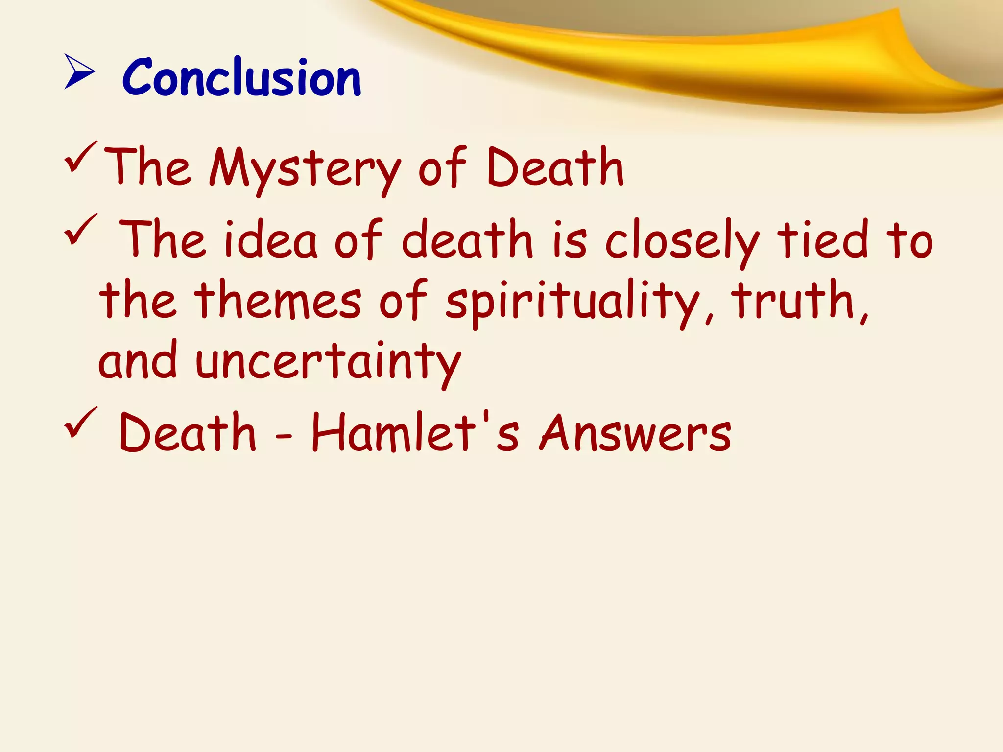 Some Important Scenes In " Hamlet ".. | PPT