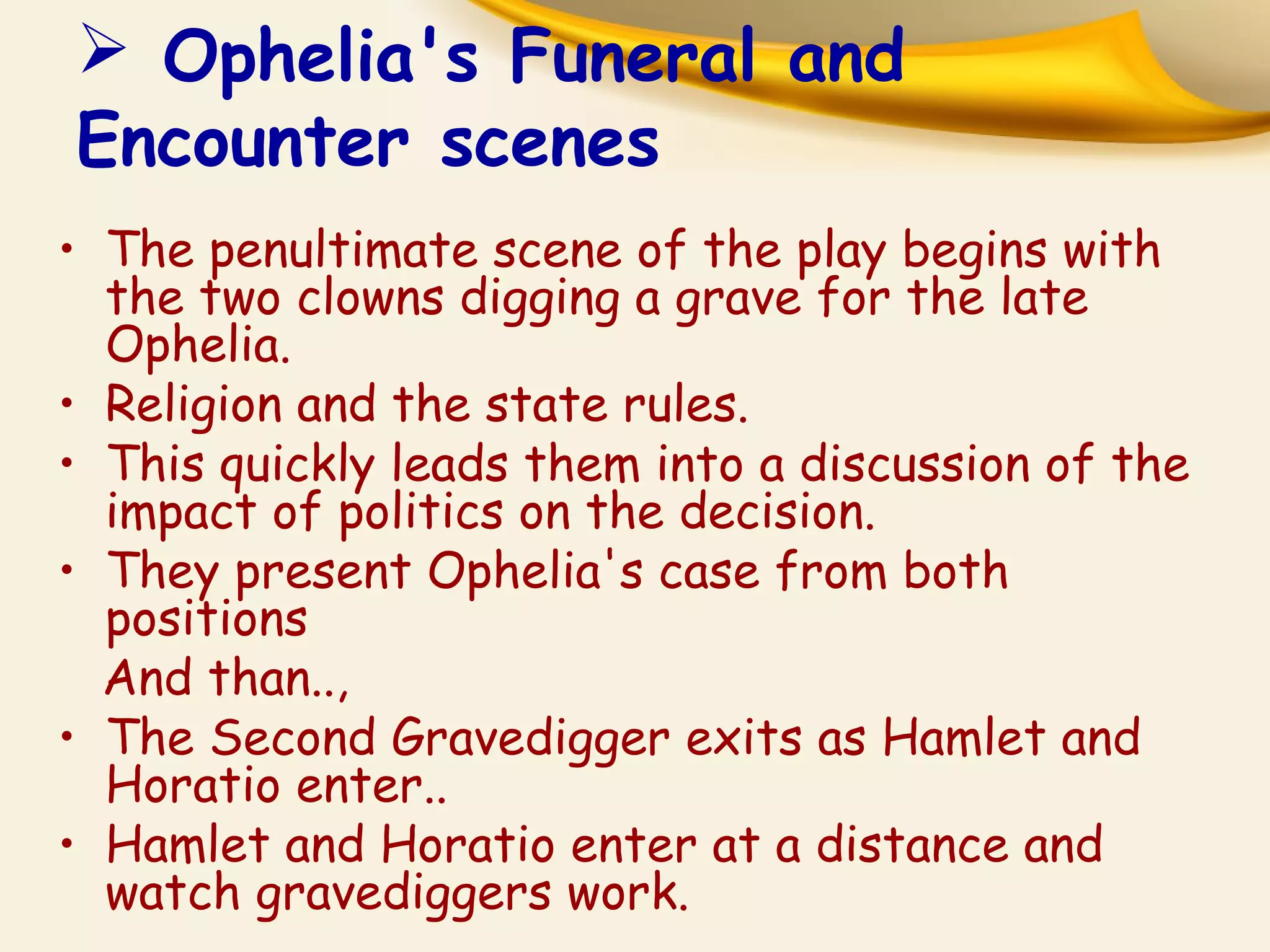 Some Important Scenes In " Hamlet ".. | PPT