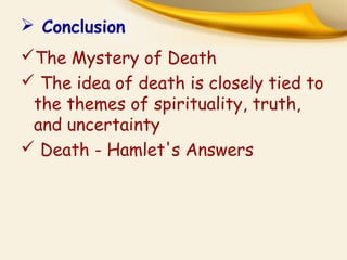 Some Important Scenes In " Hamlet ".. | PPT | Funeral | Personal ...