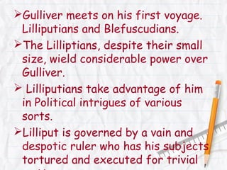 Issue Of Power Politics in Gulliver's Travels | PPT | Books and Literature