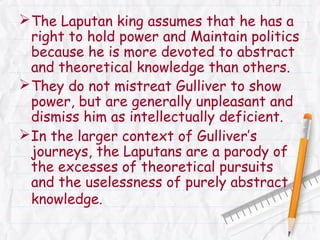 Issue Of Power Politics in Gulliver's Travels | PPT | Books and Literature