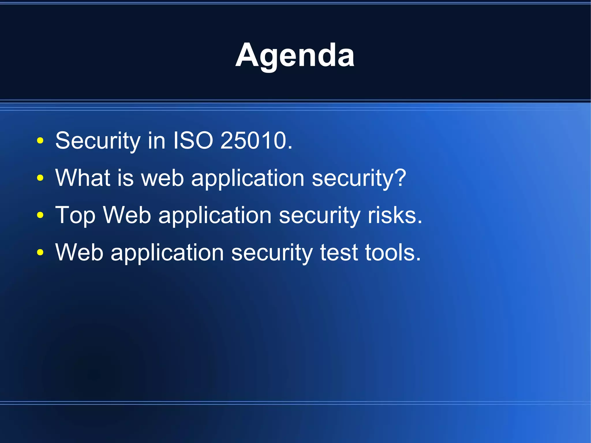 Web Application Security Test Tools Ppt