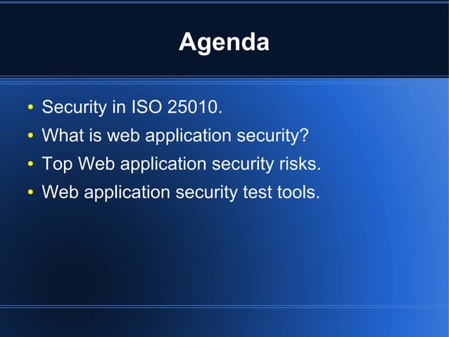 Web application security test tools | PPT
