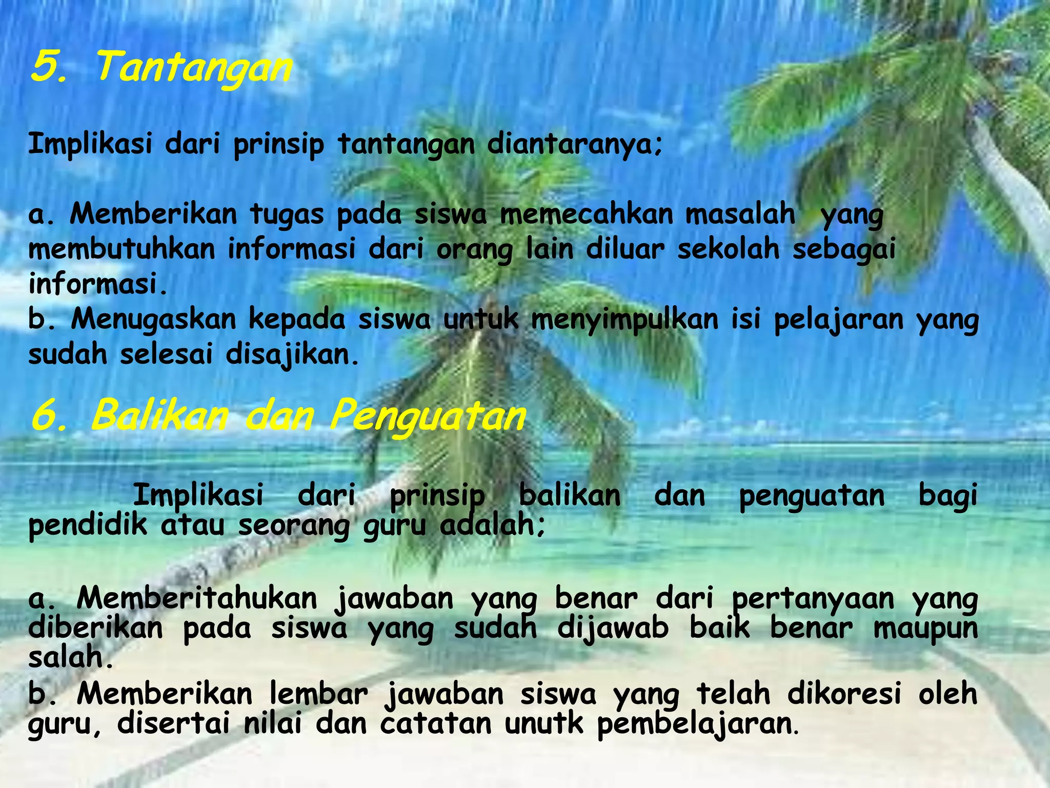 prinsip-prinsip belajar secara umum | PPT