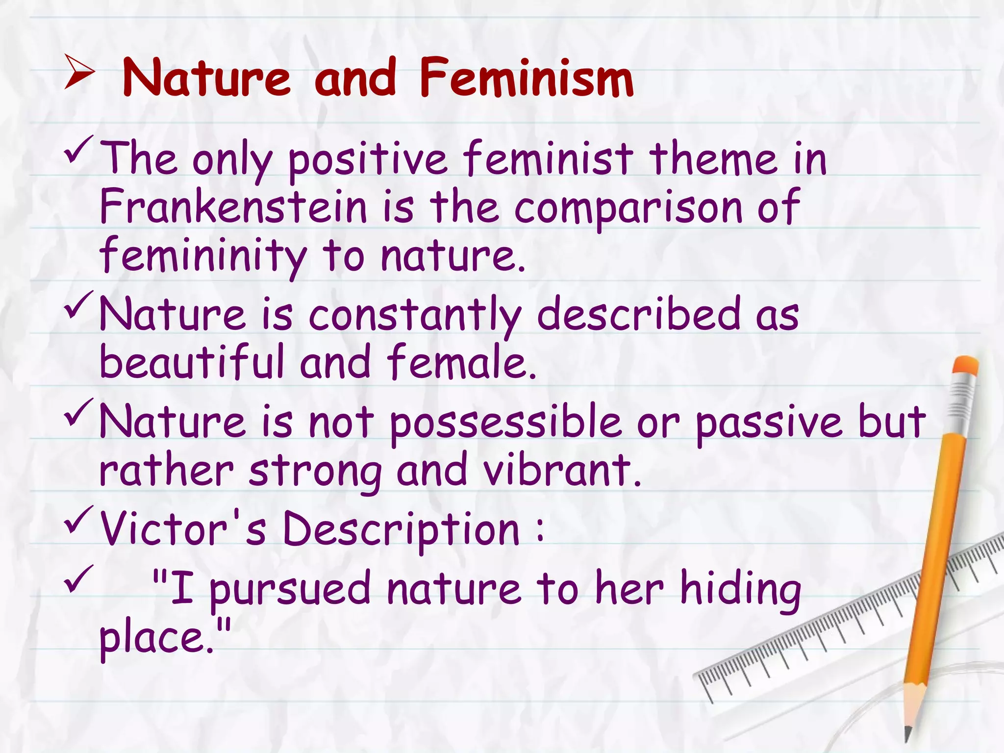 Feminism in frankenstein | PPT