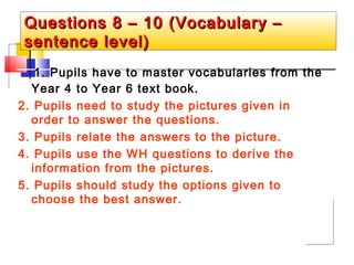 P.point English Language Paper 1 UPSR | PPT