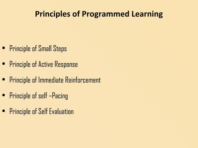 programmed learning | PPT