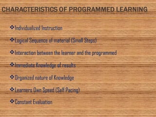 programmed learning | PPT