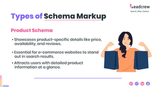What is Schema Markup and its type - Leadcrew | PPT
