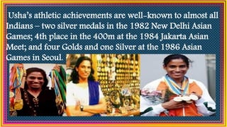 P.T Usha, The Golden Girl | PDF