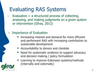 Overview of GFRAS Extension Evaluation Initiative | PPTX