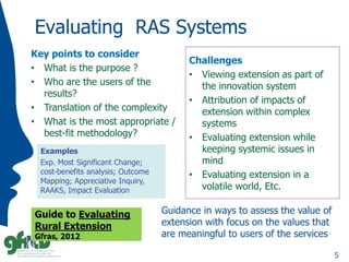 Overview of GFRAS Extension Evaluation Initiative | PPTX