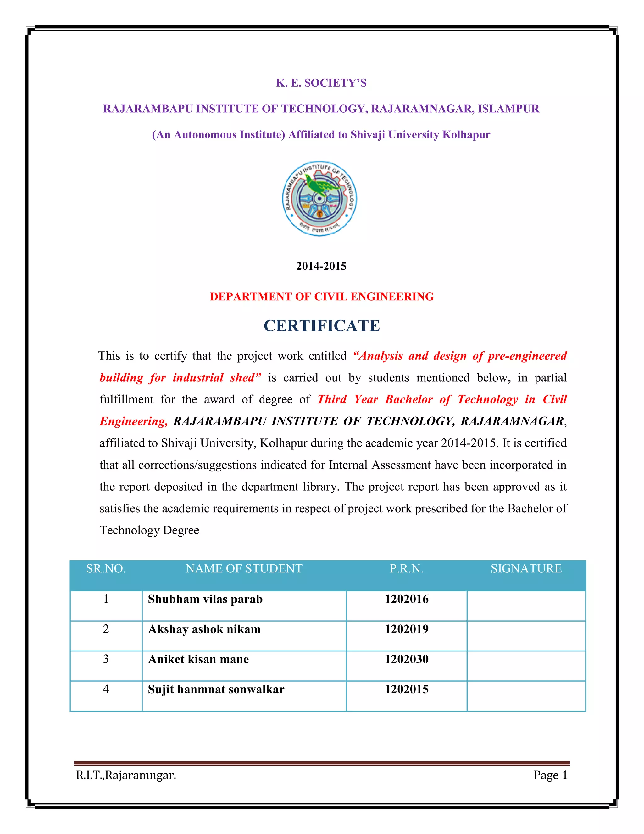 P.e.b. mini project report | PDF