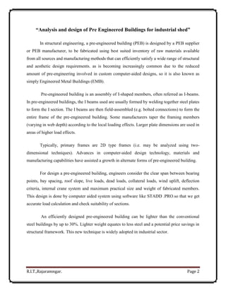 P.e.b. mini project report | PDF