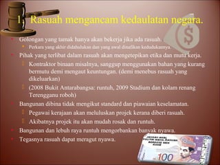 Jenayah / jenayah rasuah boleh merntuhkan sesebuah negara | PPT
