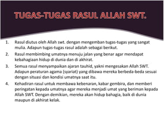 Pendidikan Agama Islam- Cinta kepada Rasul-Rasul Allah | PPTX