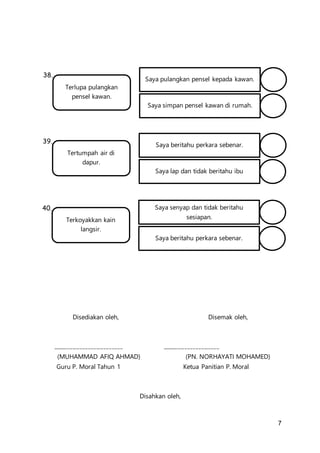 P.moral tahun 1 | DOCX