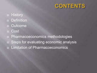 Pharmacoeconomics | PPTX