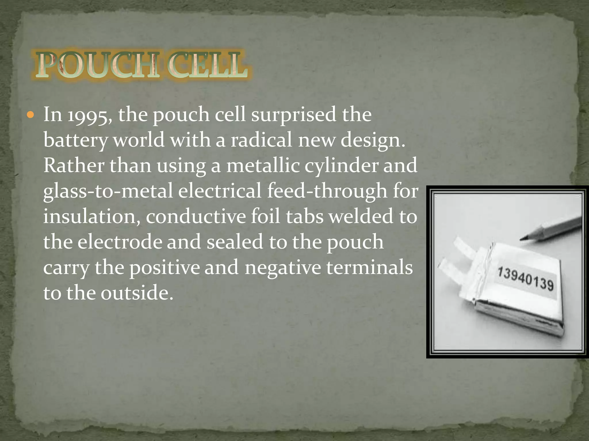 P.p.t on types of electric cells | PPTX