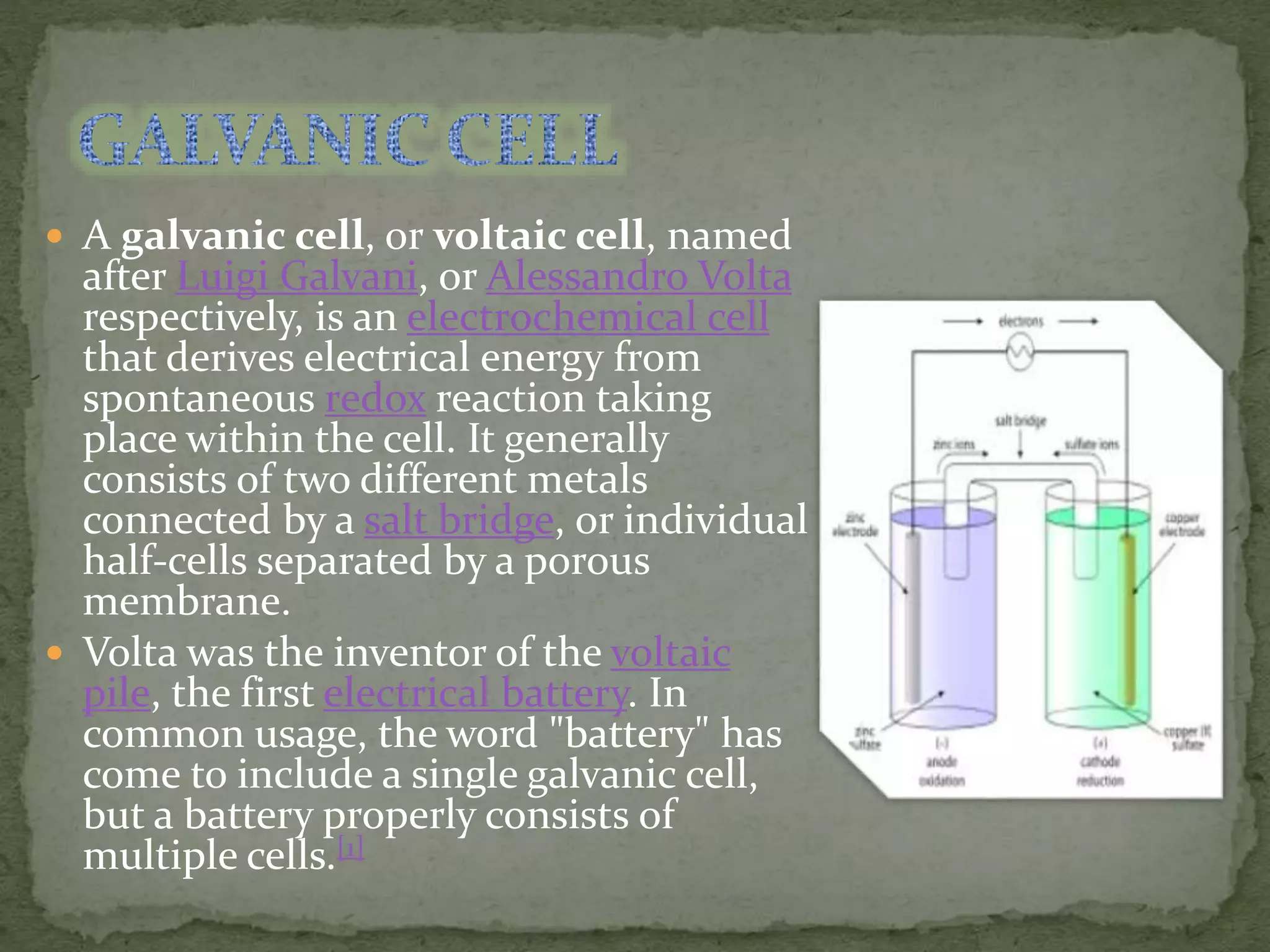 P.p.t on types of electric cells | PPTX