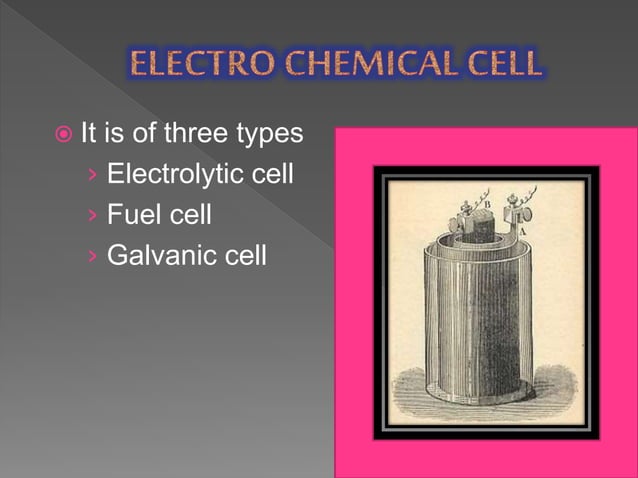 P.p.t on types of electric cells | PPTX | Physics | Science