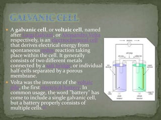 P.p.t on types of electric cells | PPTX