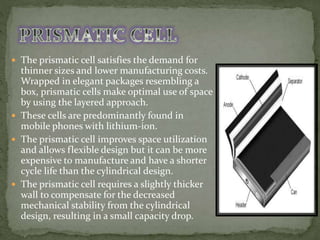 P.p.t on types of electric cells | PPTX