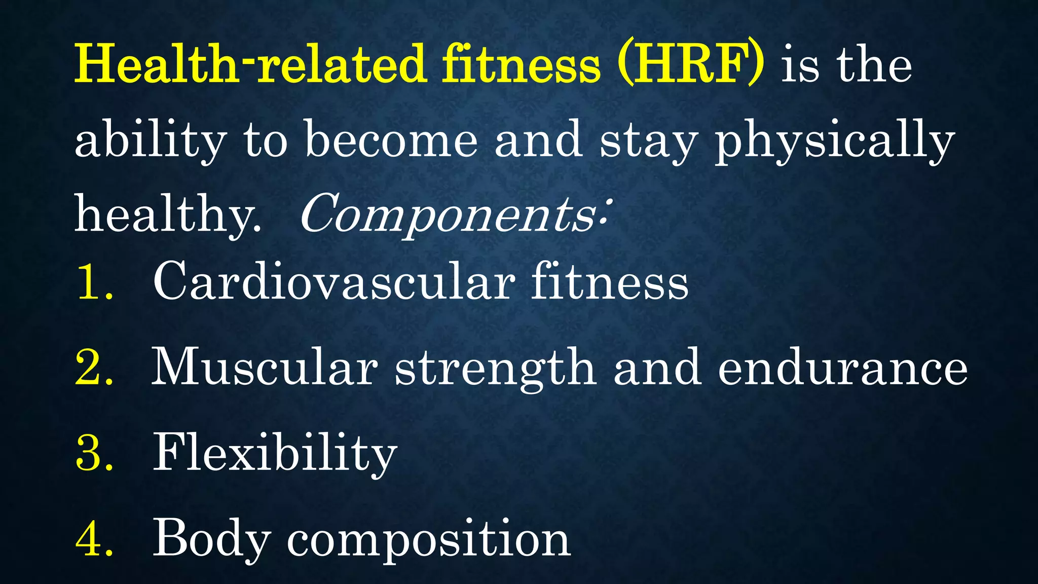 Unit 1: Physical Fitness - MAPEH 8 (Physical Education) | PPTX