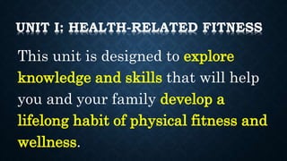 Unit 1: Physical Fitness - MAPEH 8 (Physical Education) | PPTX