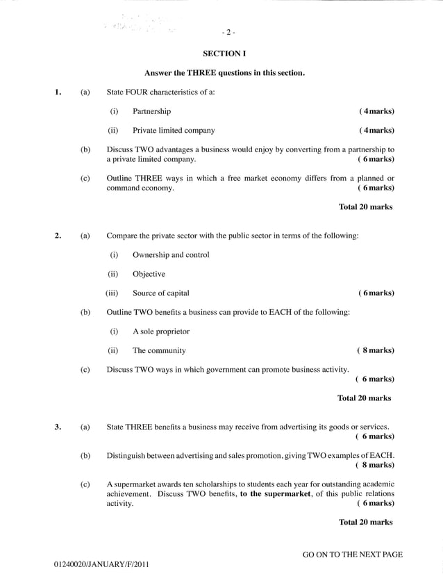 POB PAST PAPER | PDF