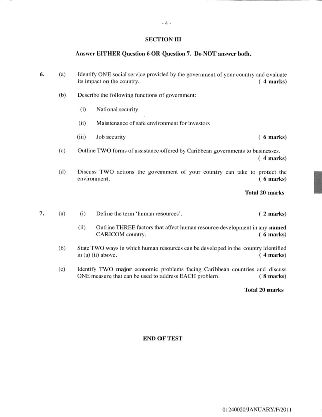 POB PAST PAPER | PDF