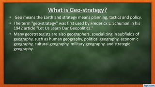 Geo-strategic/political importance of Pakistan | PPTX