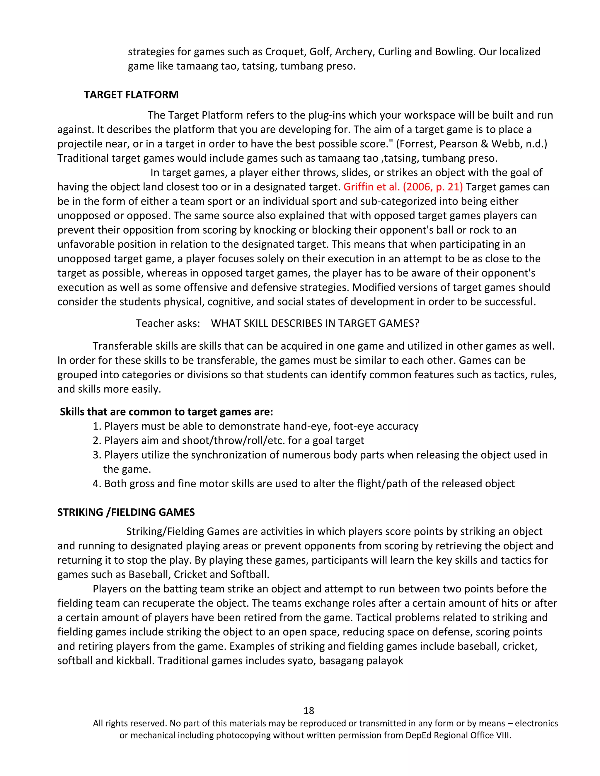 PE 6 K-12 TEACHER'S GUIDE Q1 2017 | PDF
